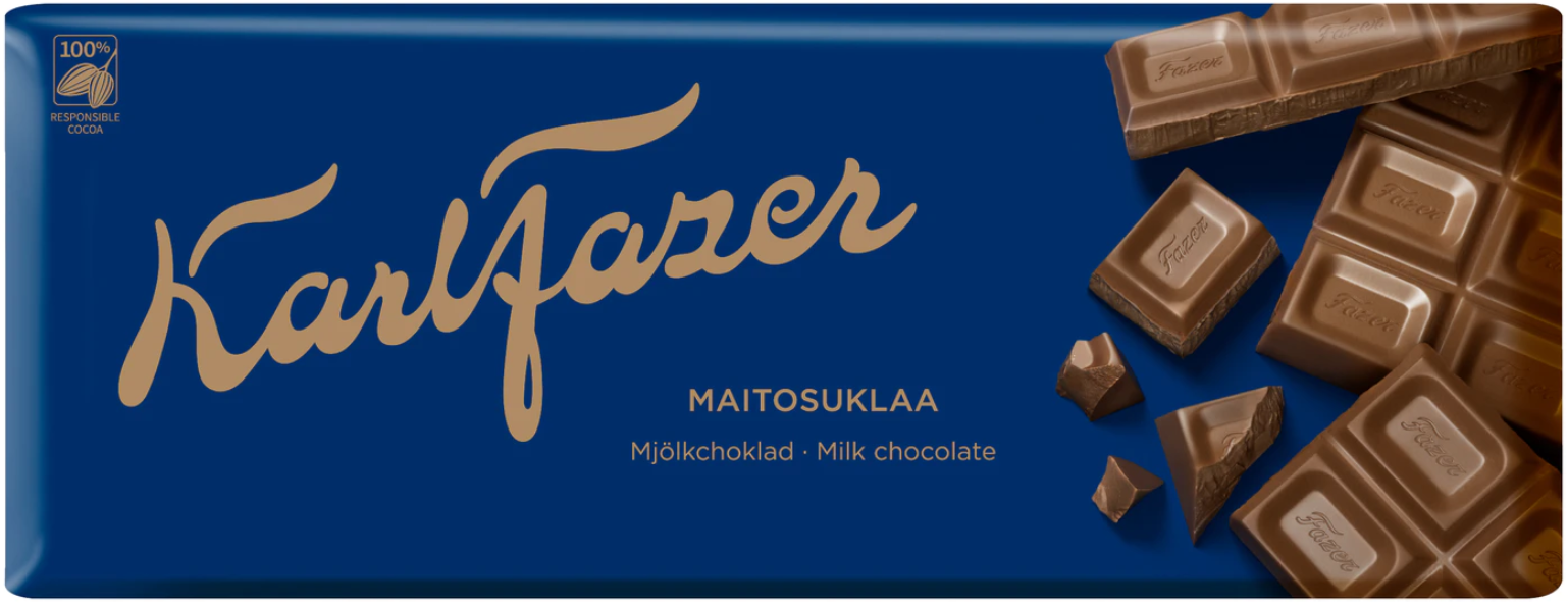 Fazerin Sininen Logo Smooth Operator Black Leather Strip Paint